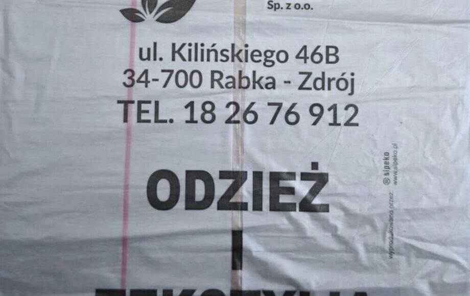 Kolejna zbiórka odzieży i tekstyliów w Rabce-Zdroju. Sprawdź terminy i ...