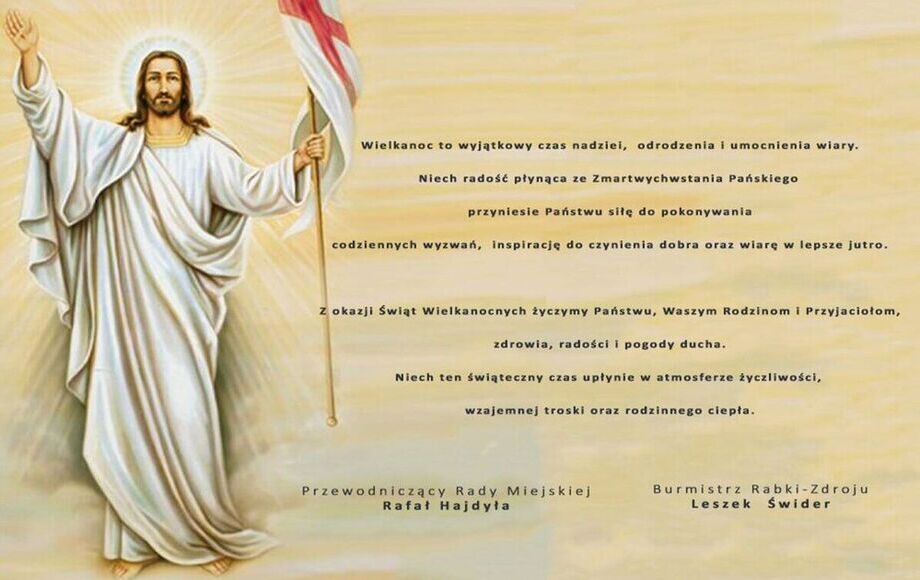 Życzenia Wielkanocne burmistrza Rabki-Zdroju - UM Rabka Zdrój
